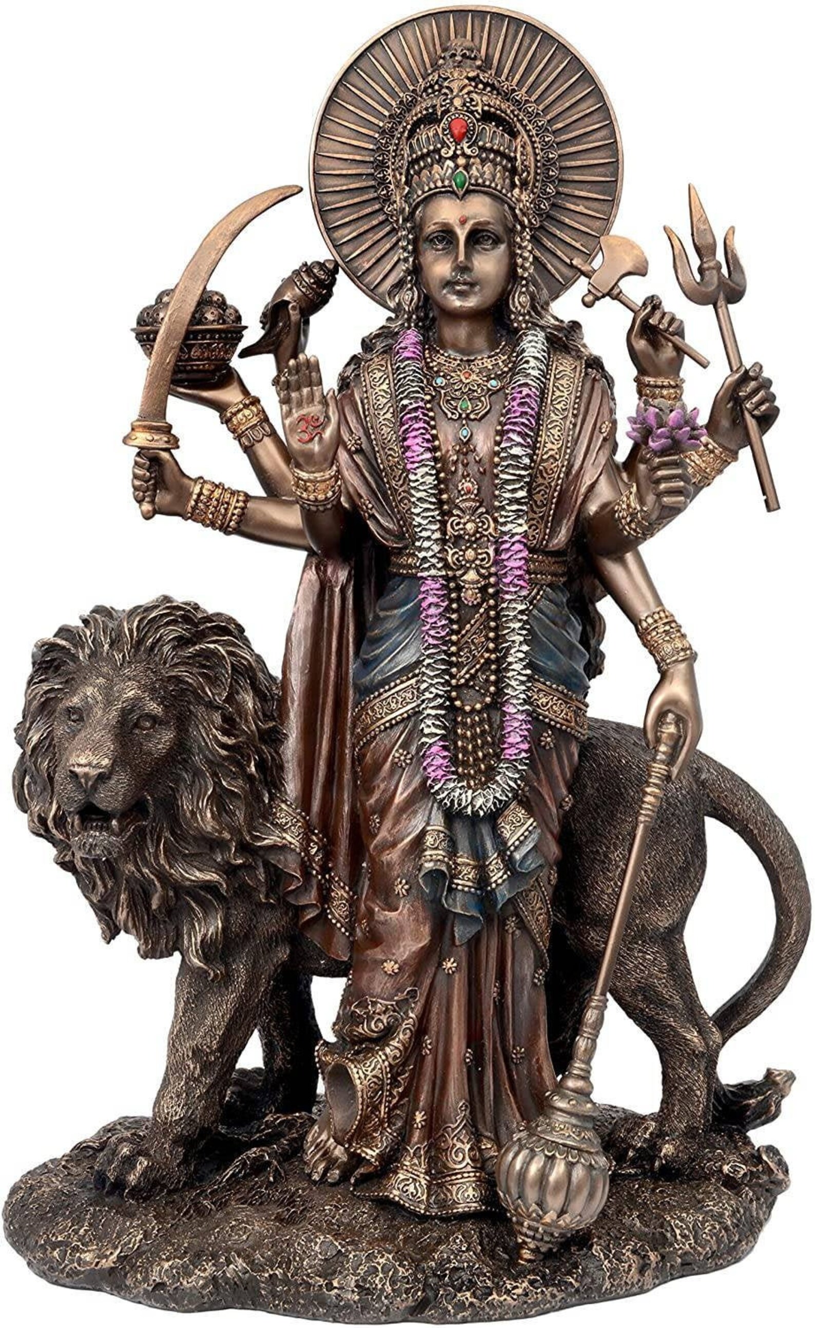 Durga statue Feminine Energy goddess 11 inch Bronze | Etsy