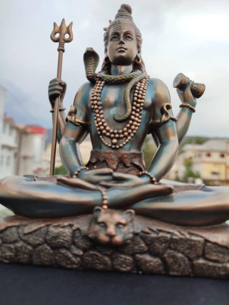 Shiva Statue 6 Inches Lord Shiva With Moon lord Shiva - Etsy