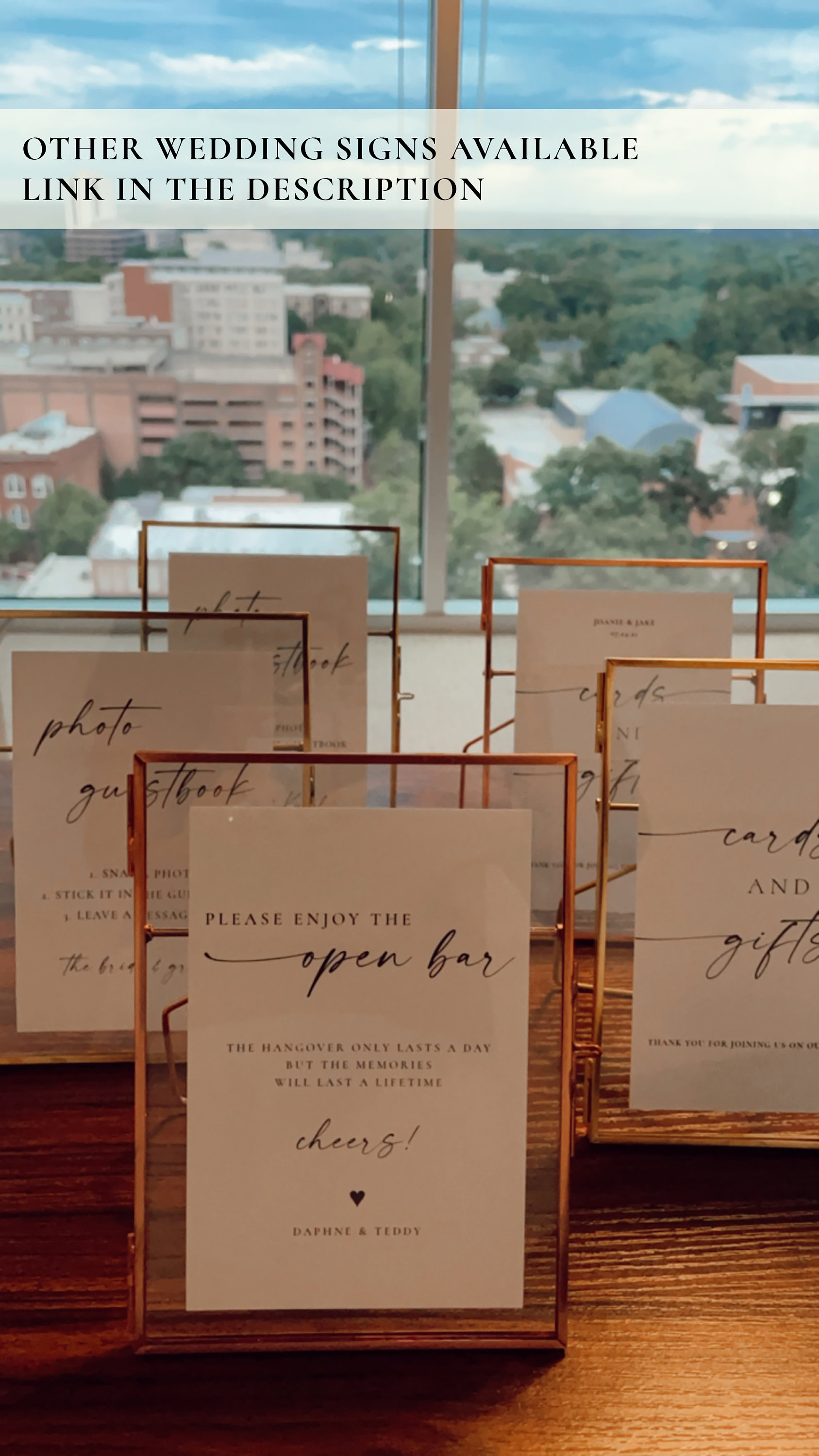 KAYLA Wedding Table Number Signs Wedding Table Names - Etsy