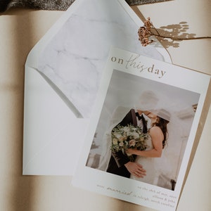 IDA | Wedding Celebration Announcement With Photo, Envelope is Included ...