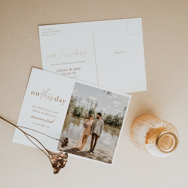 Wedding Postcard - Etsy