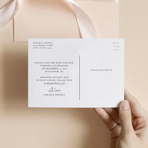 ARIA | Printed Wedding Announcement Postcard, We Tied the Knot ...