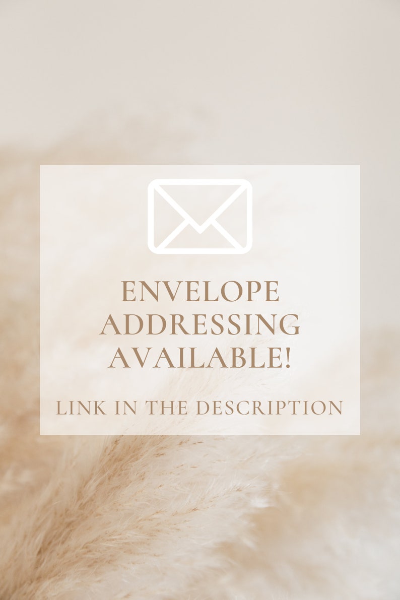 JENNA Uninvite Wedding Invitation Card Downsizing Wedding - Etsy