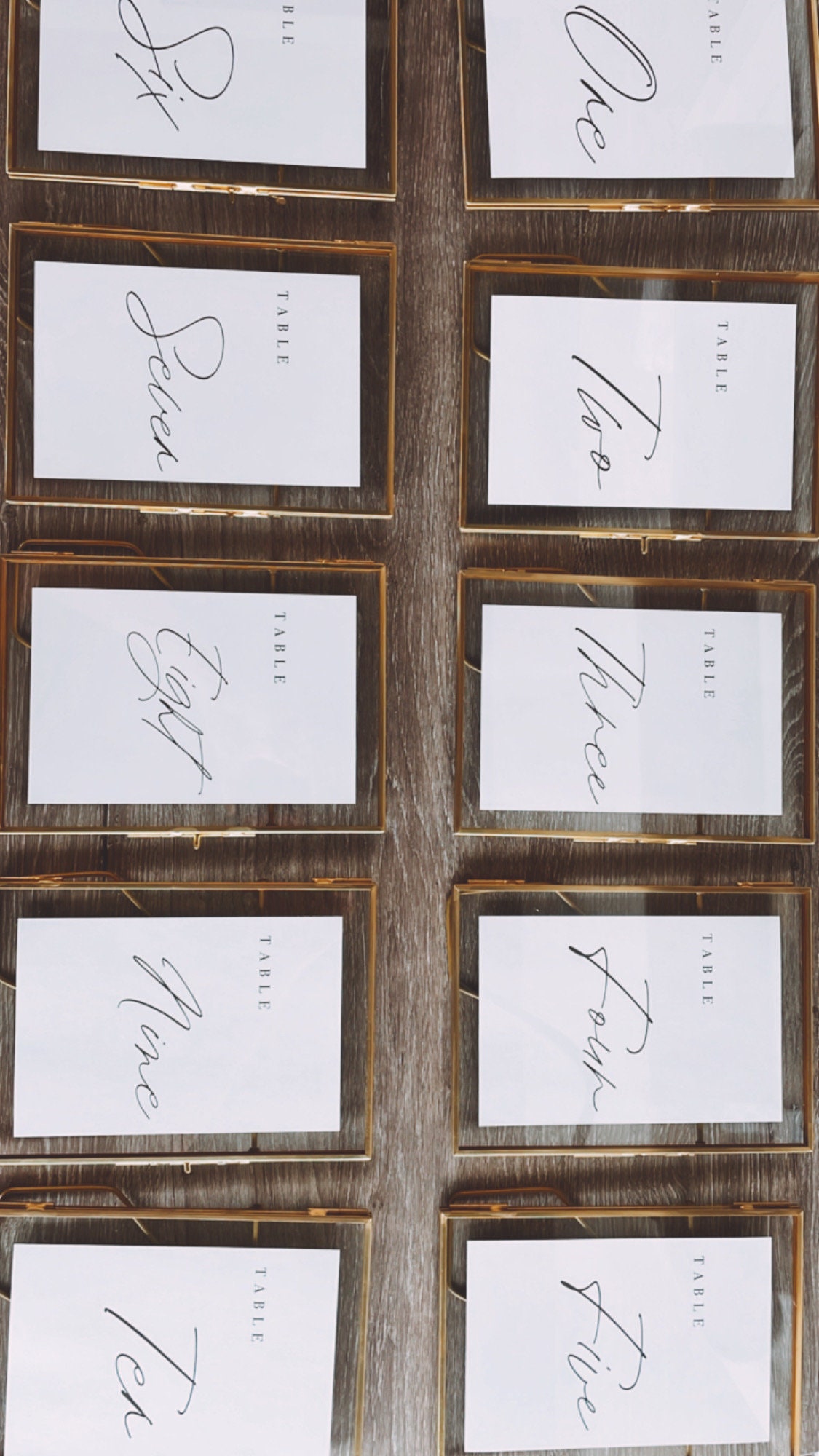 KAYLA Wedding Table Number Signs Wedding Table Names - Etsy