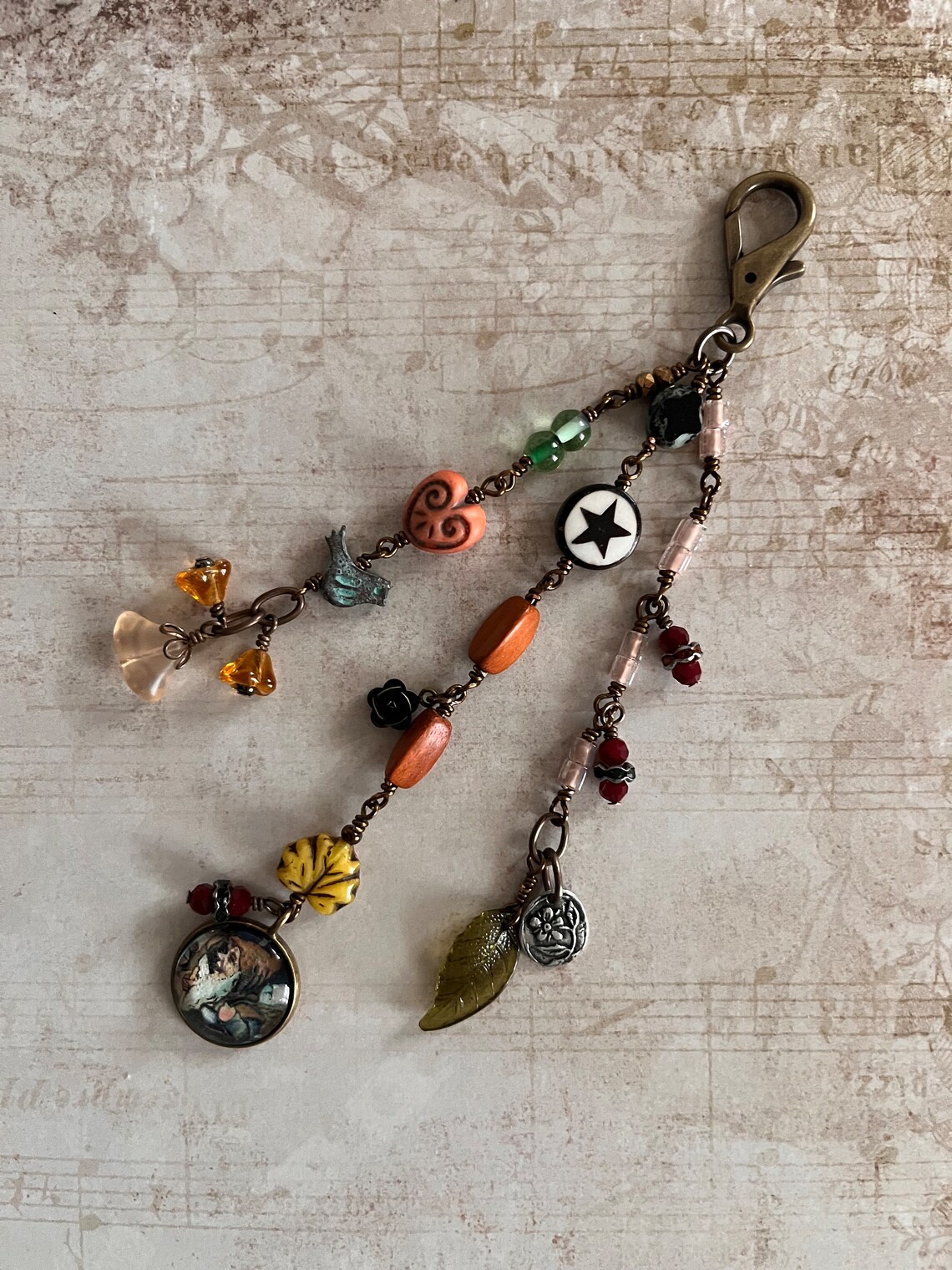 Journal Jewelry-purse Jewelry-bead Dangles - Etsy