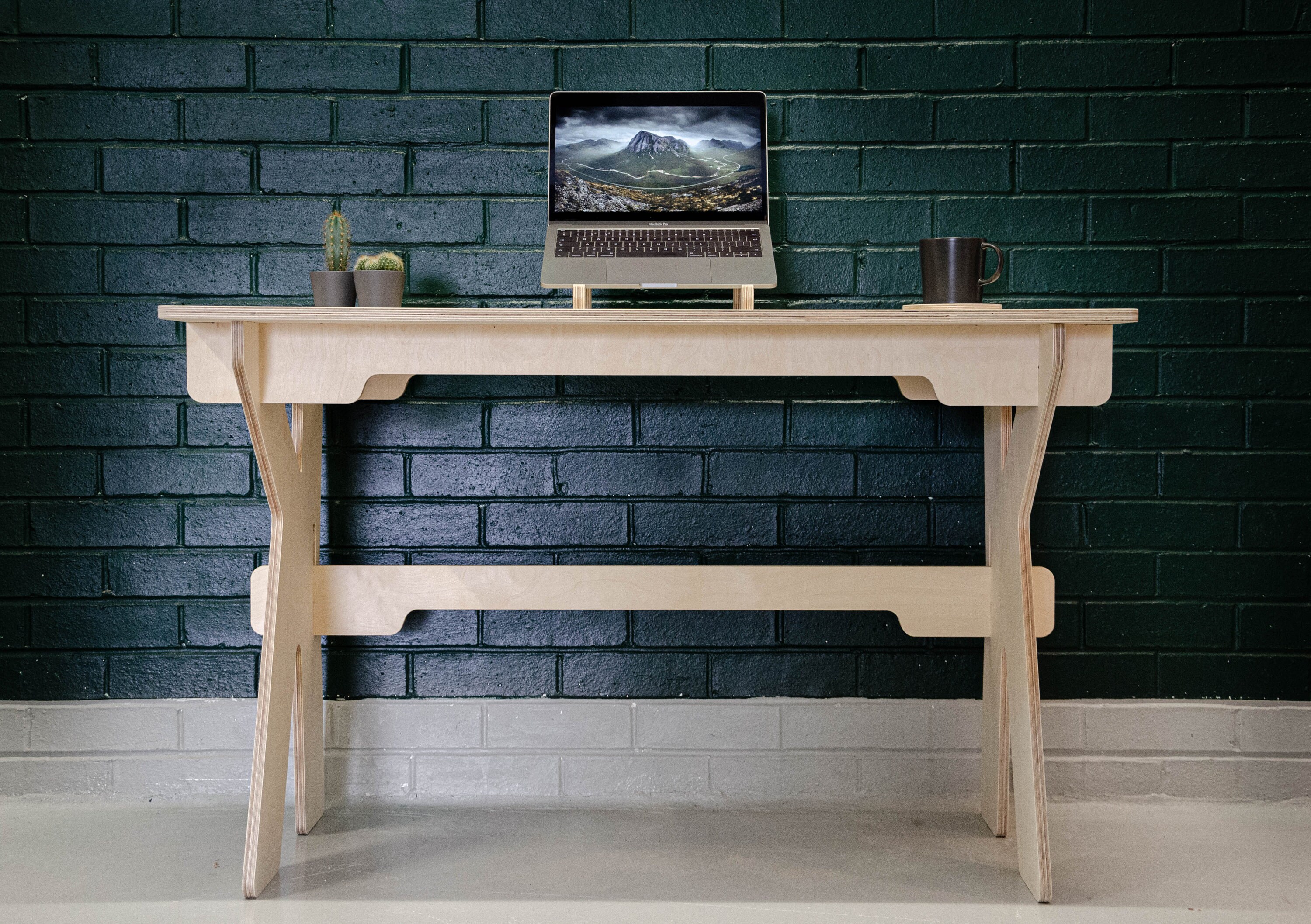 Ella Slot Together Birch Plywood Desk - Etsy