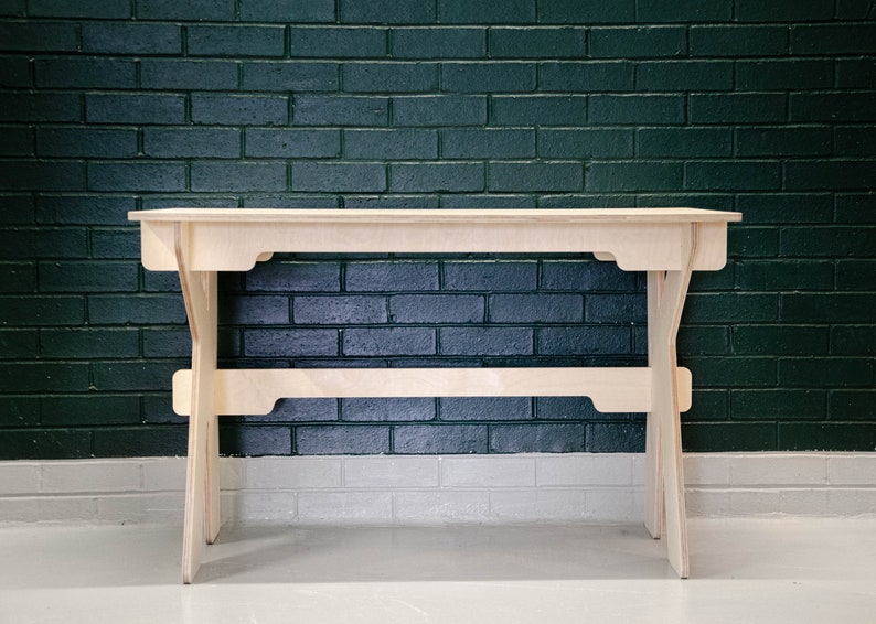 Ella Slot Together Birch Plywood Desk - Etsy