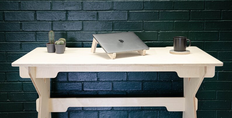 Ella Slot Together Birch Plywood Desk - Etsy