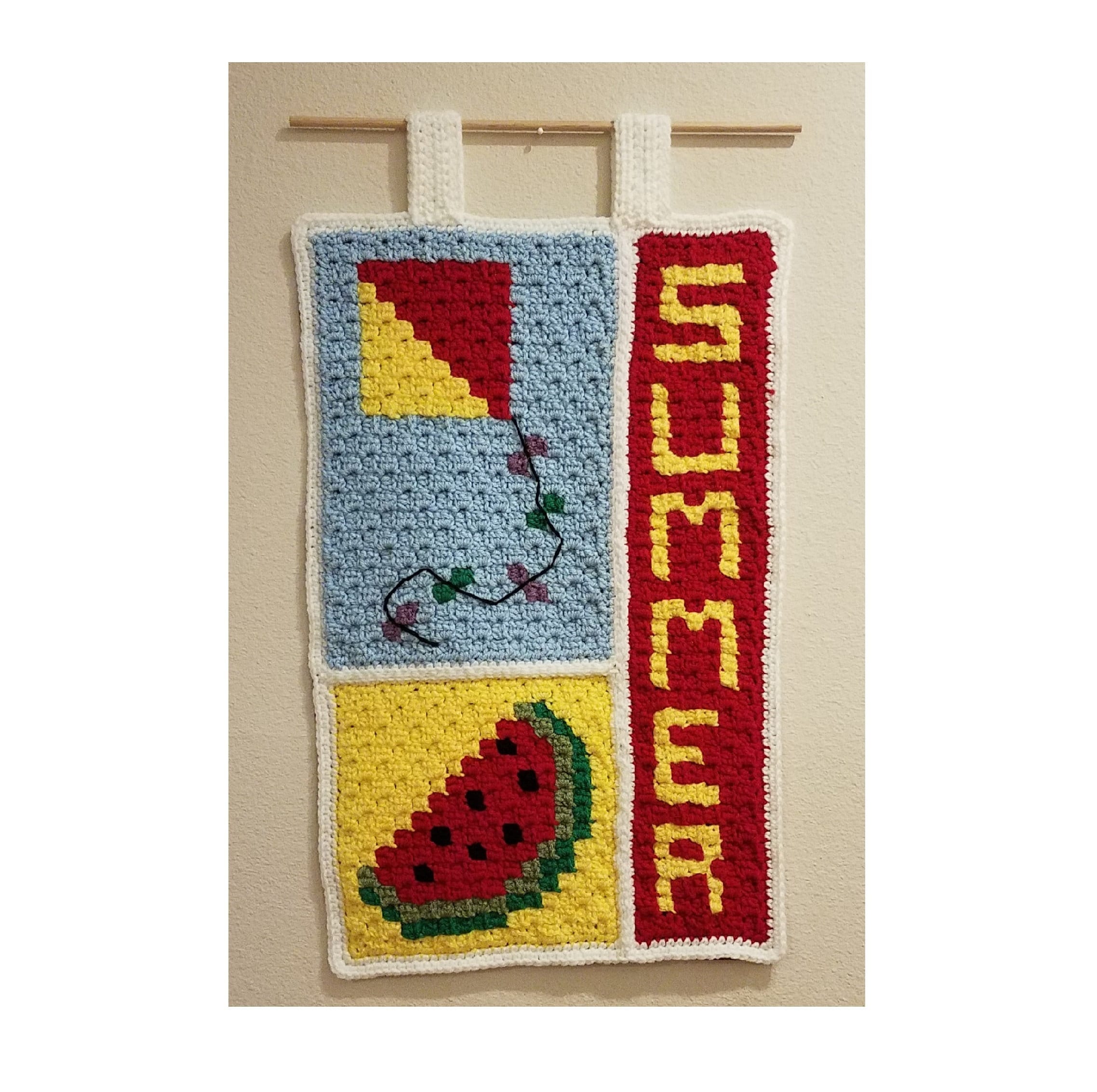Crochet Summer Wall Hanging Pattern (PDF) - Etsy