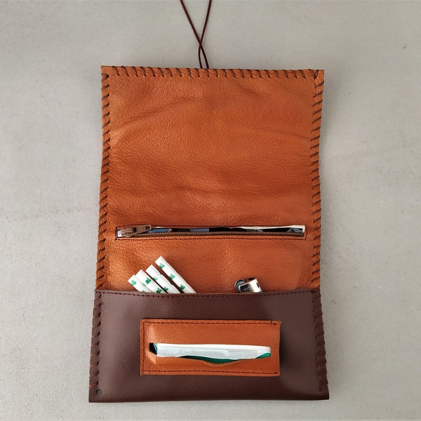 Leather Tobacco Pouch - Etsy