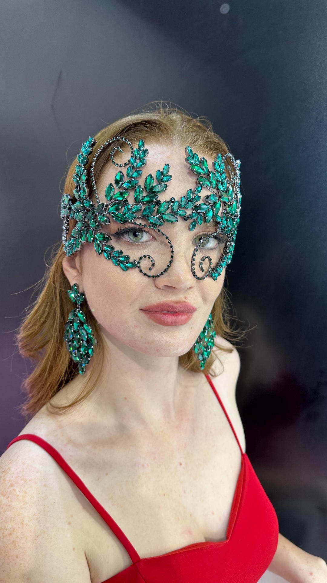 Rhinestone Masquerade Mask: Crystal CZ Bridal Tiara, Quinceanera ...