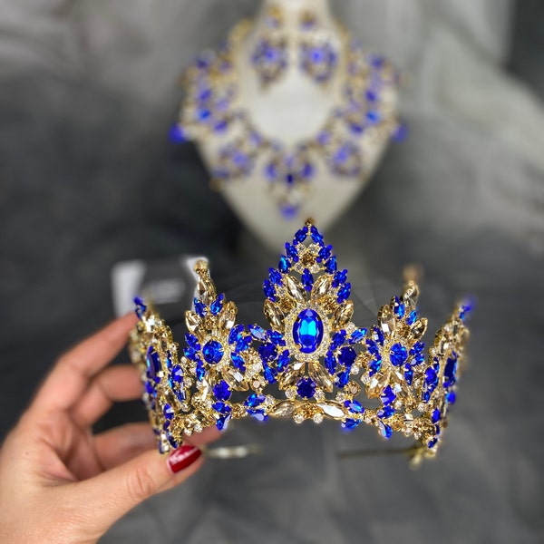 Royal Blue Crown - Etsy