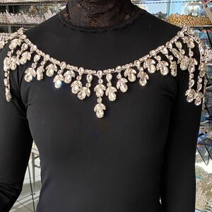 Black Shoulder Necklace, Shoulder Chain, Wedding Body Jewelry, Wedding ...