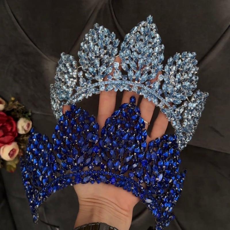 Royal Blue Crown - Etsy
