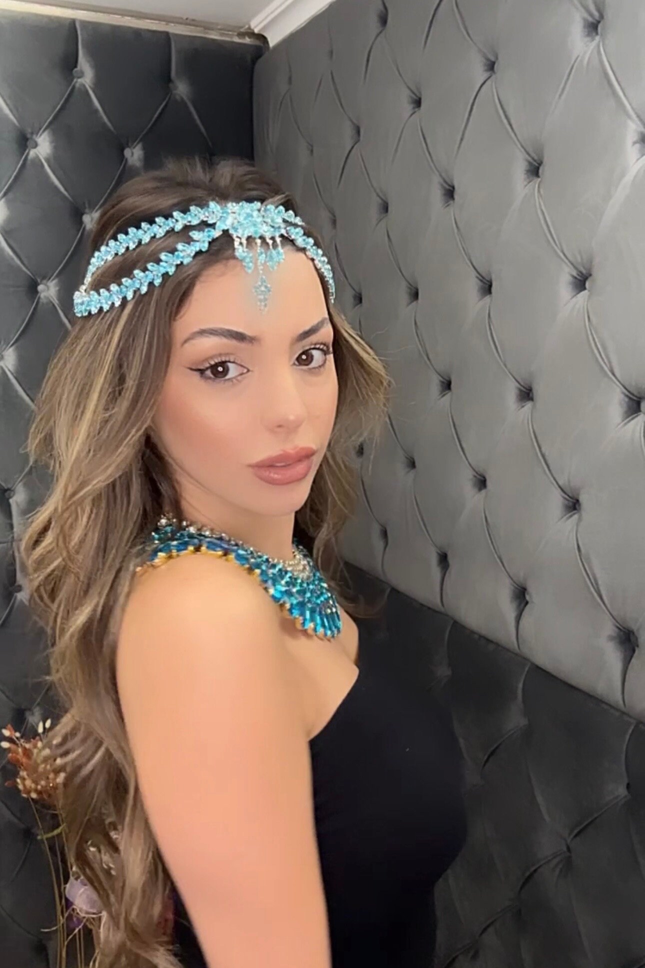 Aquamarine Crystal Bridal Quinceanera Tiara, Aqua Blue Wedding Crowns ...