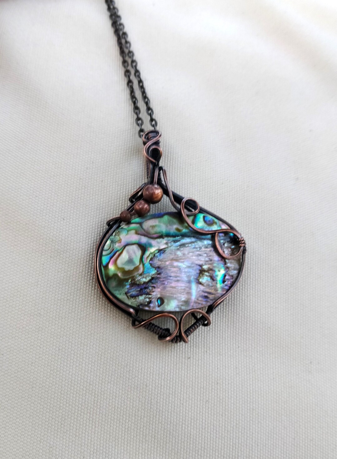 Mother of Pearl Abalone Pendant, Magic Jewelry, Mermaid Necklace, Seashell Jewelry, Fairy ...