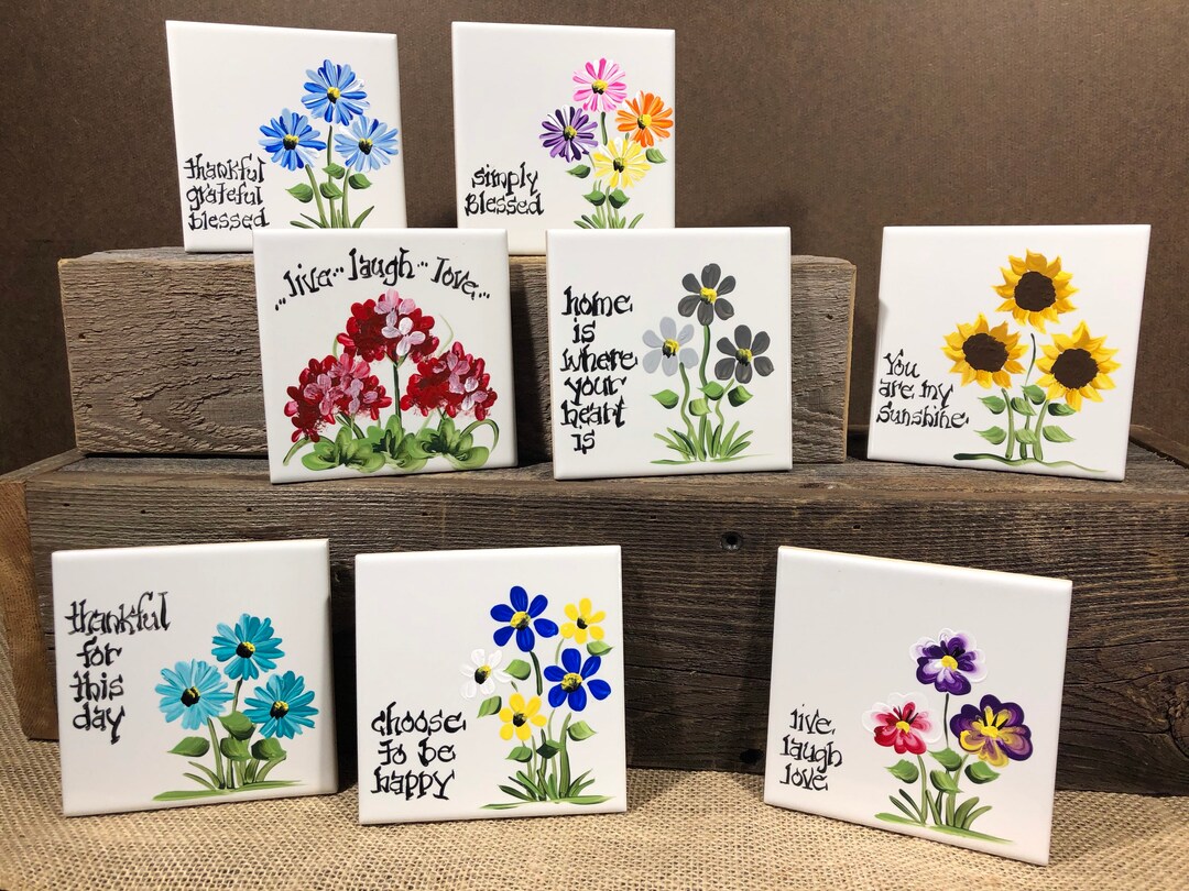 Decorative Standing Tiles. - Etsy