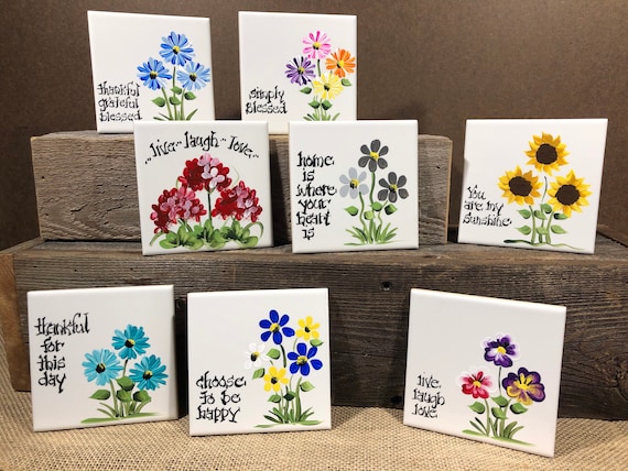 Decorative Standing Tiles. | Etsy