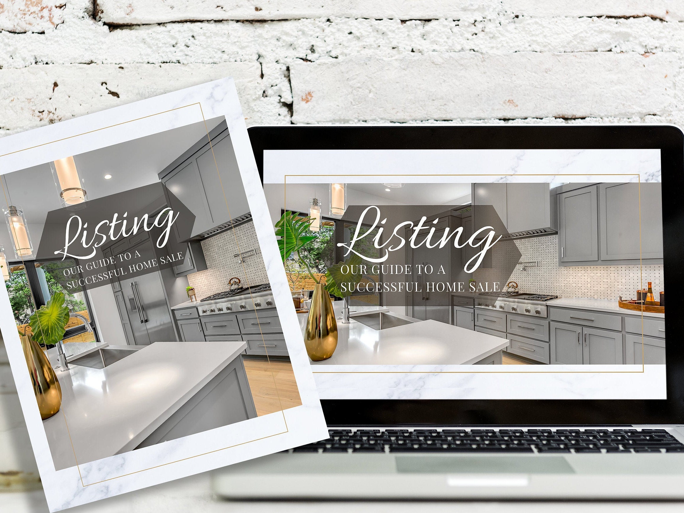 Real Estate Listing Presentation, Printable Sales Guide (portrait ...