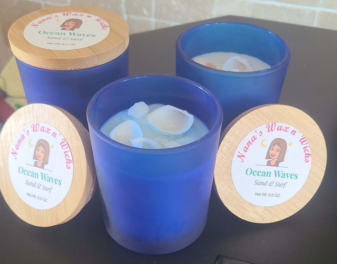 Sand and Surf Candle Premium Wax6oz - Etsy