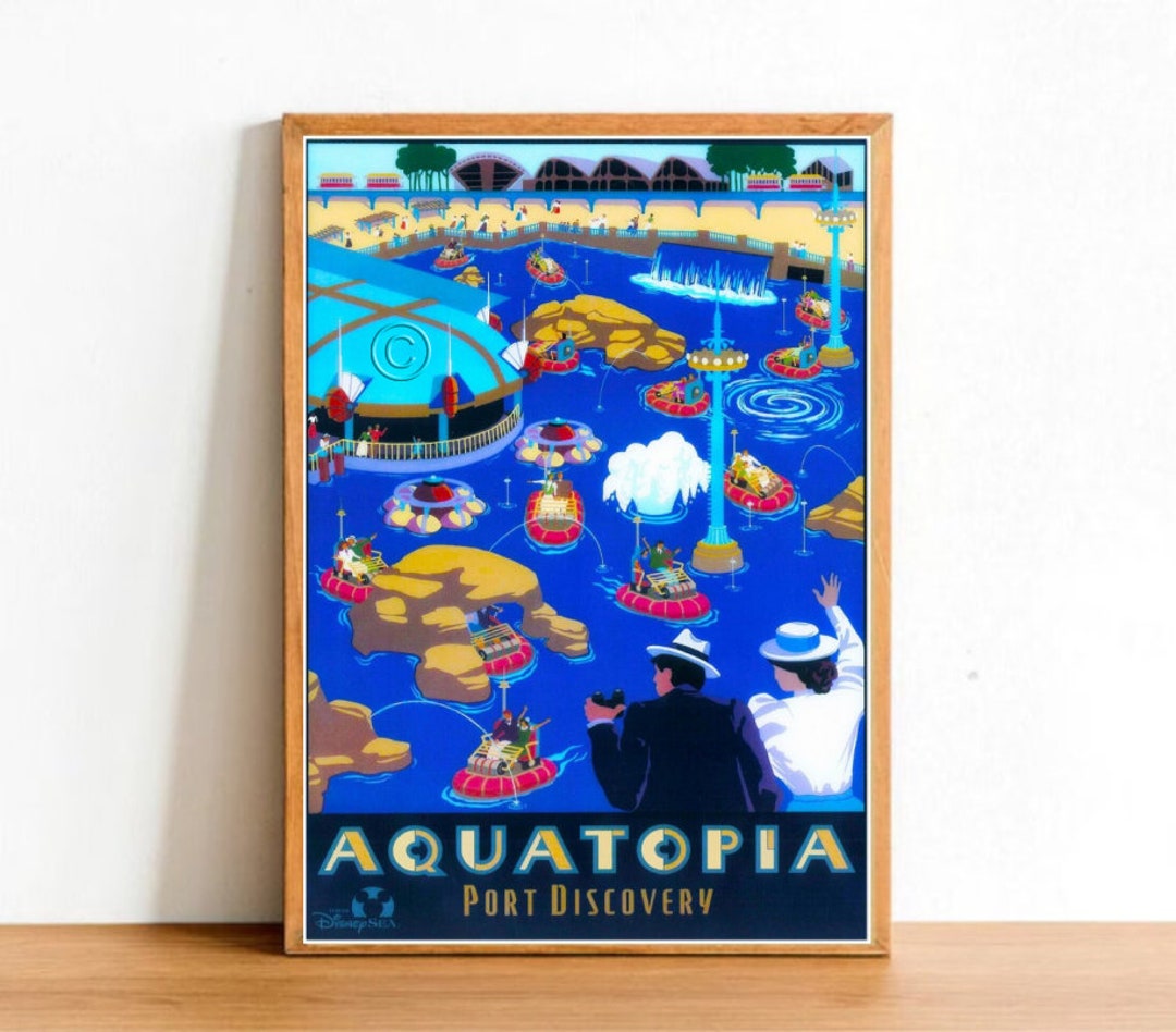 Amusement Park Retro Advertisement Poster Print, Vintage Vacation ...