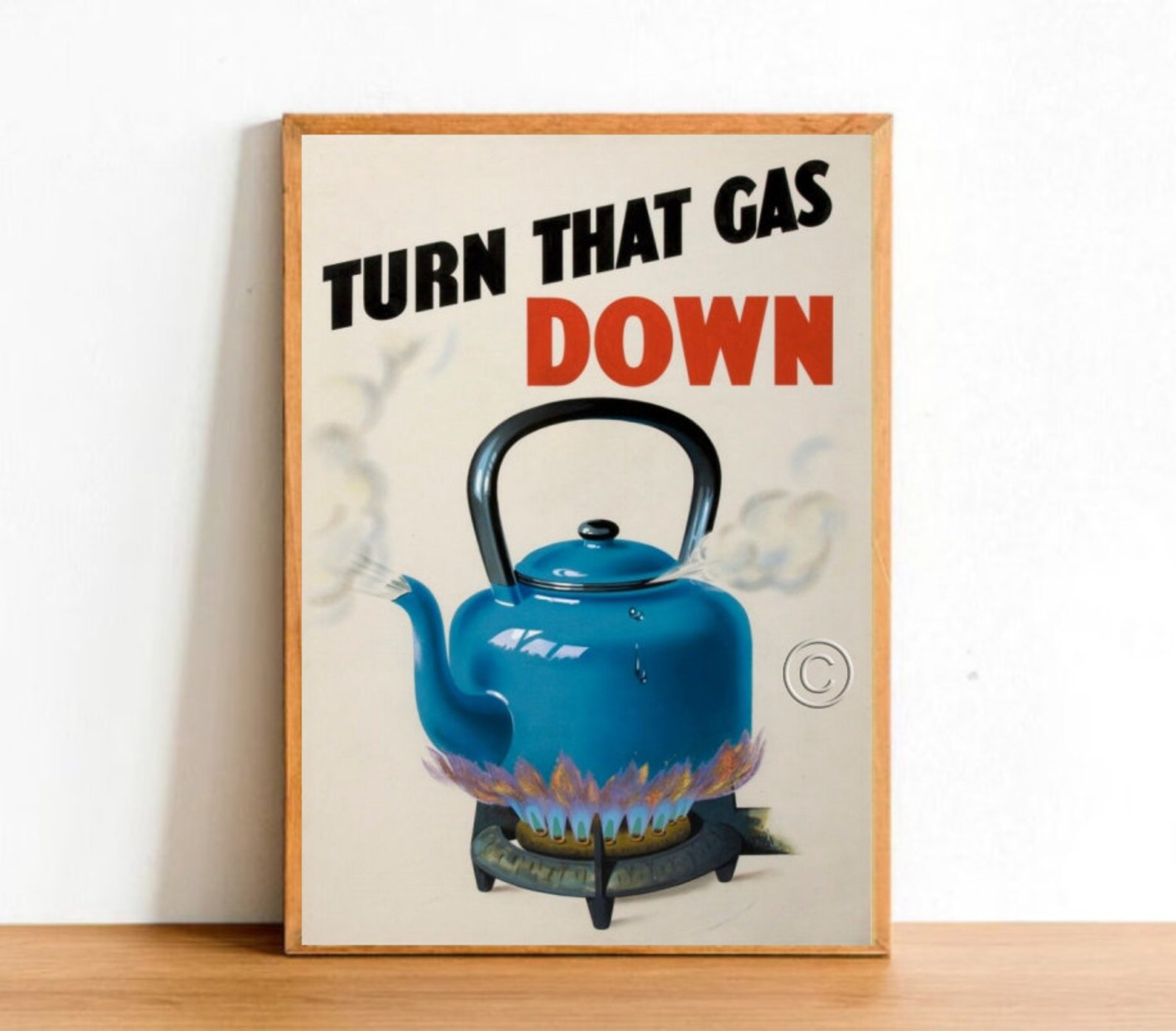 Retro UK Propaganda Poster: Vintage Gas Energy Print (A4 Size) - Etsy