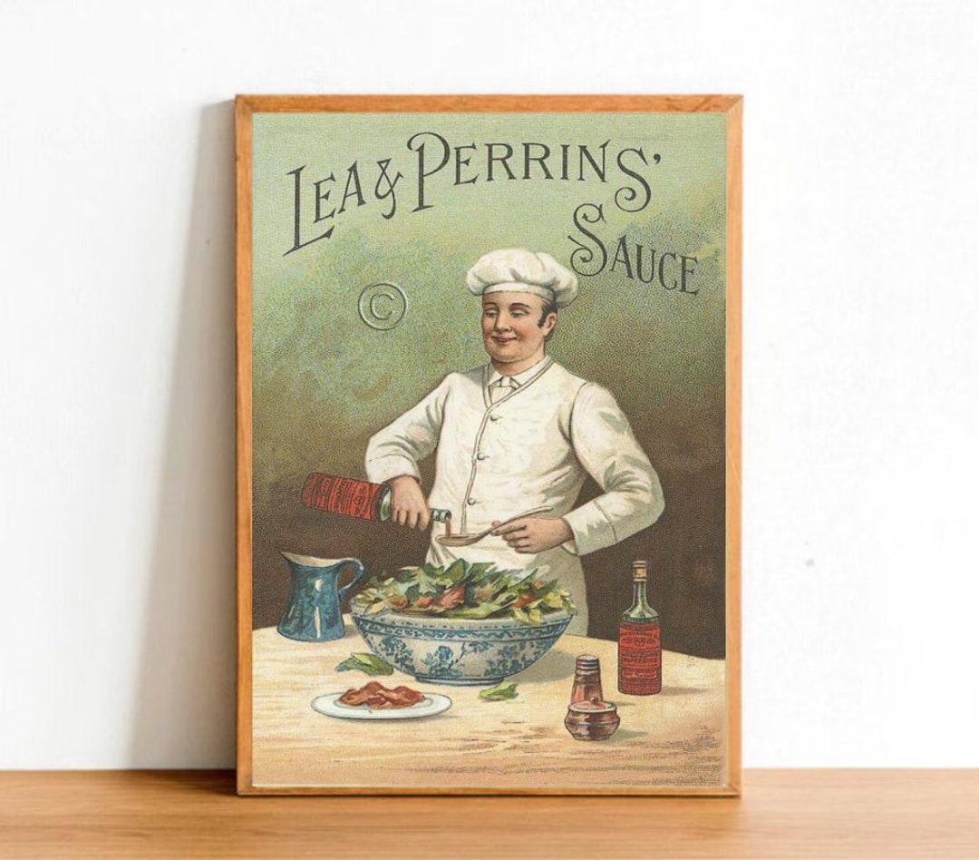 Retro Sauce Advertisement Poster Print Vintage Food Cooking - Etsy