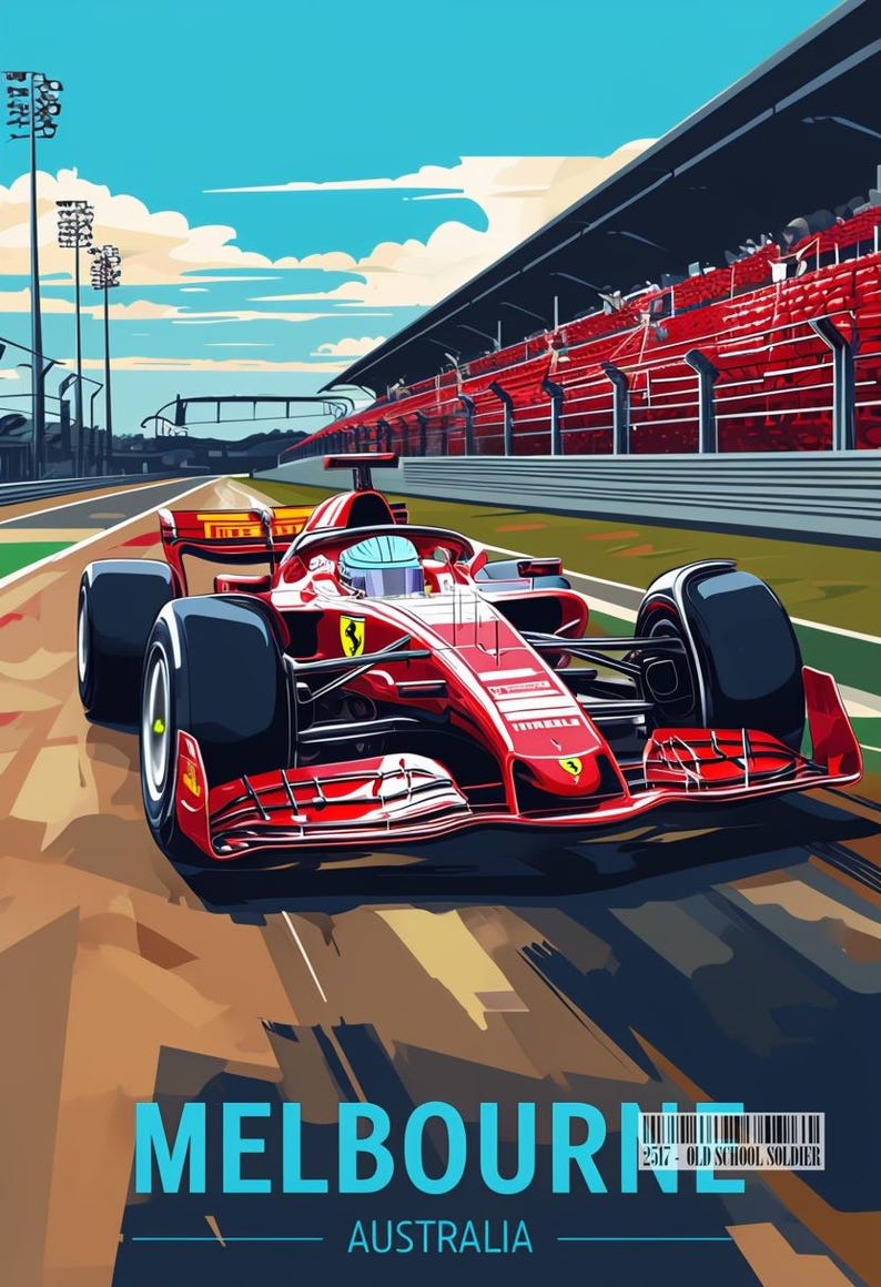 Global Grand Prix Racing Circuits – A3 A4 A5 Formula 1 Racing Posters ...