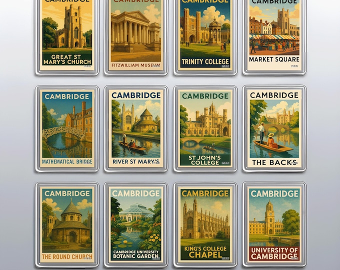 Cambridge Map Souvenir Magnet - Etsy