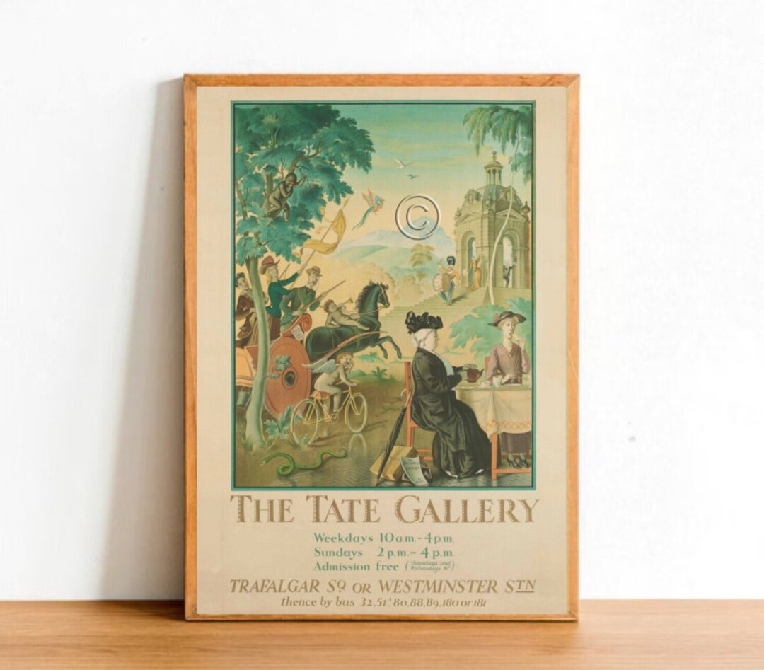 Museum England Retro Advertisement Poster Print, Vintage UK Gallery ...
