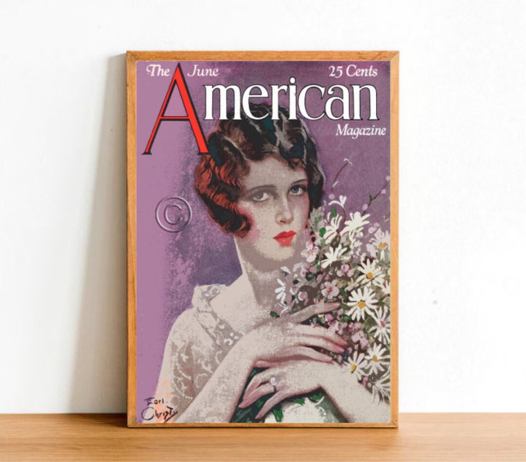 Retro Magazine Advertisement Poster Print, Vintage News Newspaper Cover ...
