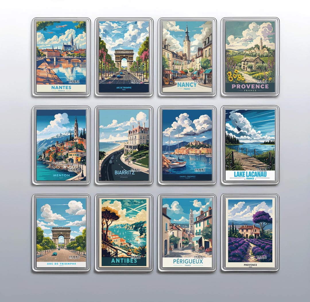 Iconic Europe Cities & Orient Express – Acrylic Fridge Magnet 70×45mm ...