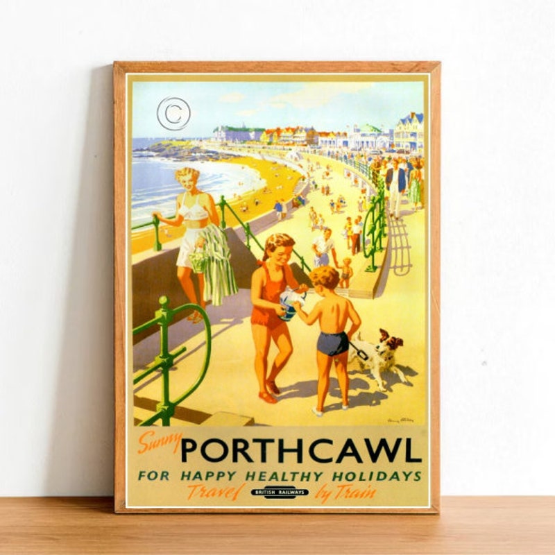 Porthcawl Wales Wall Art - Etsy UK