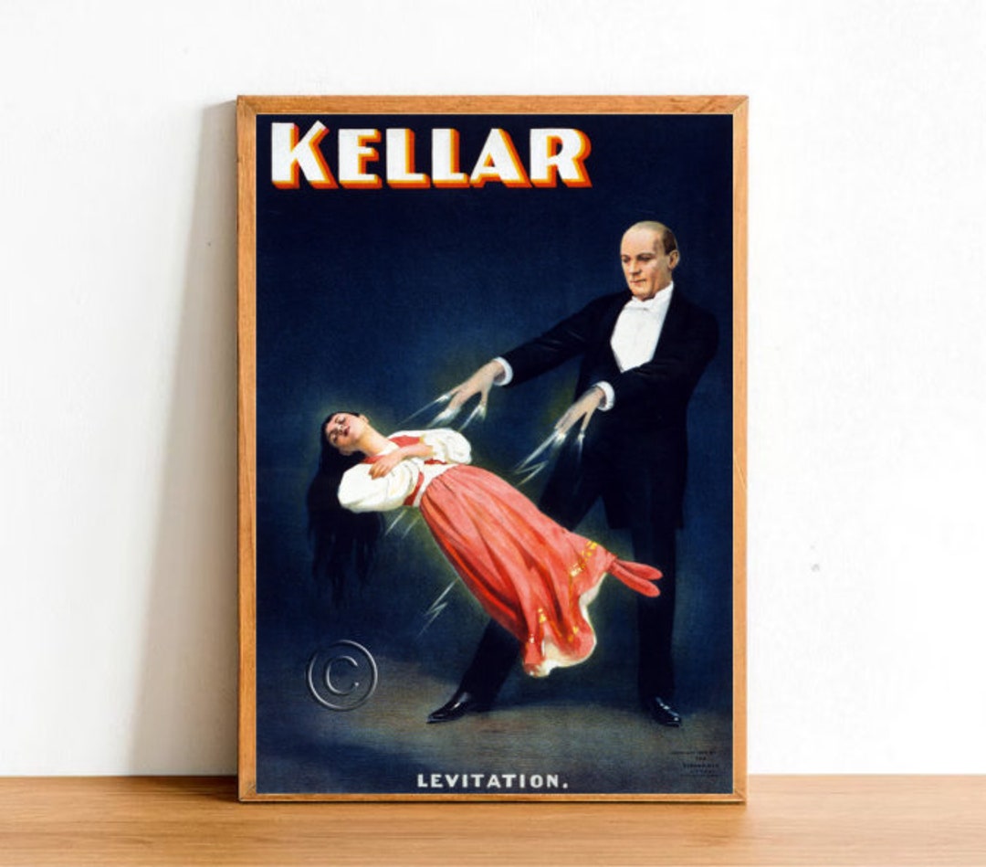 Retro Magic Show Advertisement Poster Print, Vintage Magician Magic ...