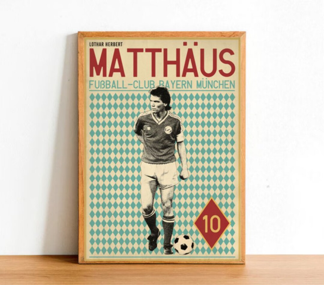 Vintage Football Poster, Retro Soccer Player, Ball Game, Team Sport ...