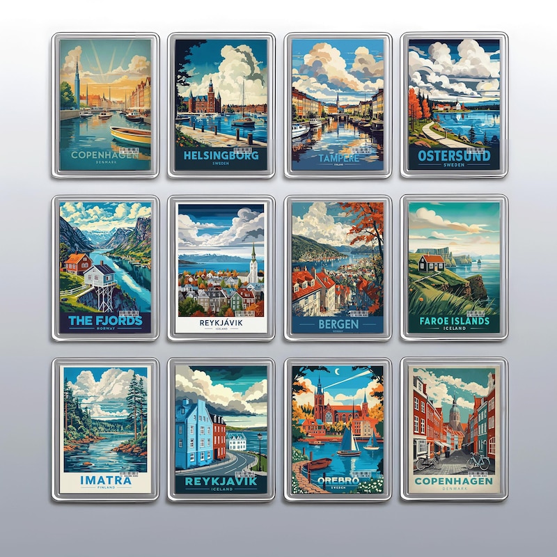 Vintage Swedish Magnet - Etsy UK