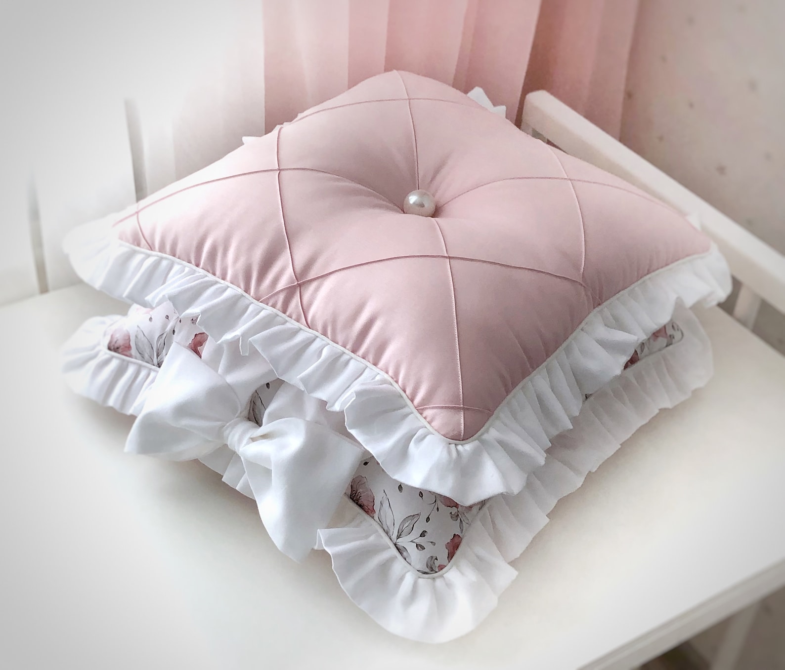 Almohadas decorativas almohadas florales de la habitación del | Etsy