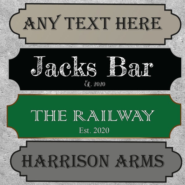 Custom Pub Signs - Etsy UK