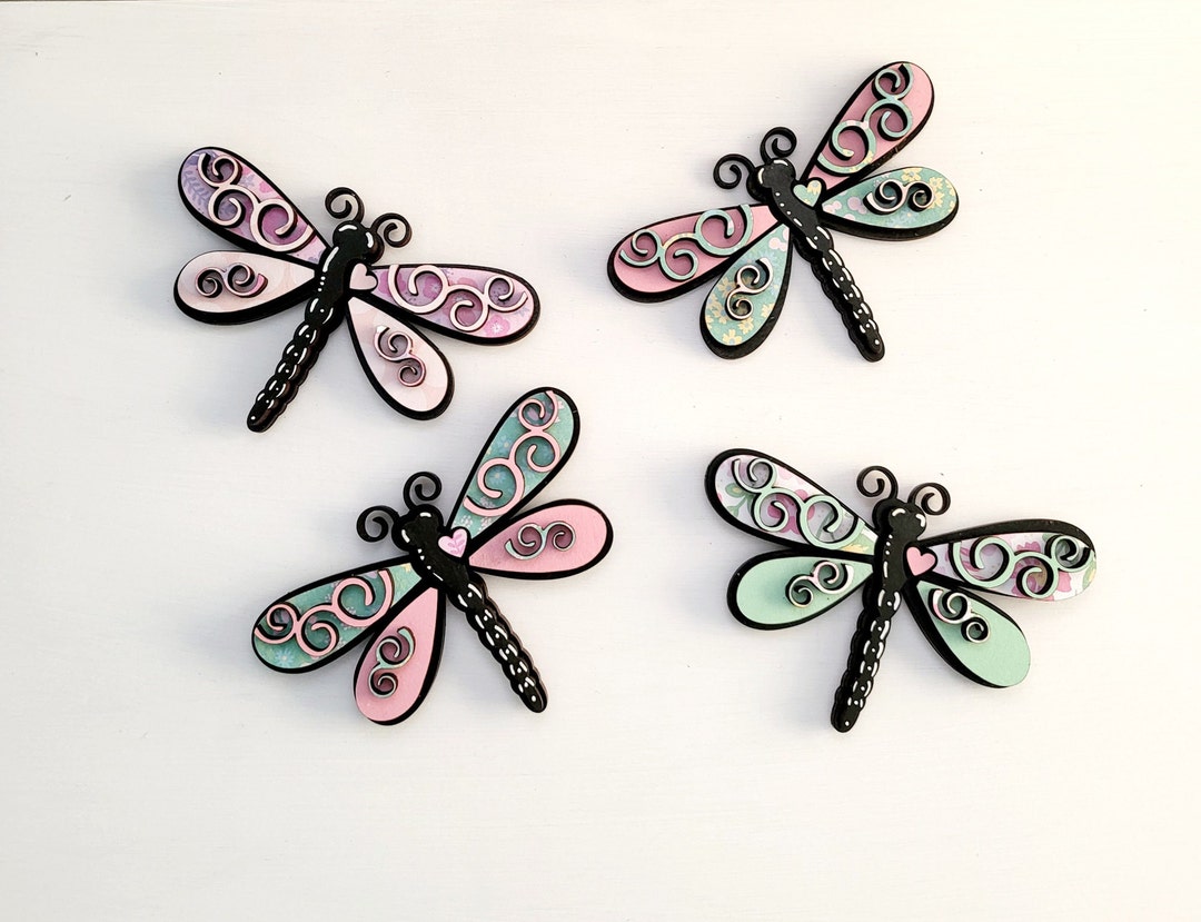 Dragonfly Magnets Home Spring Summer Refrigerator Gift Set - Etsy