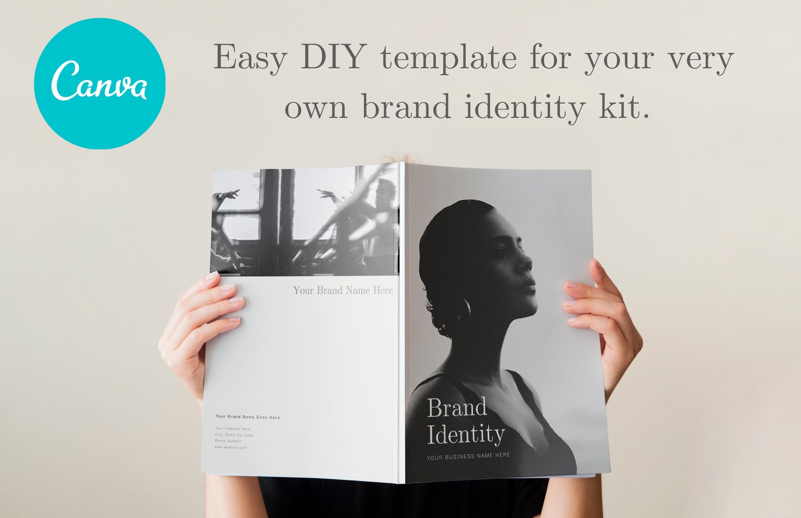 Canva Brand Identity Templates: 20+ Page Modern Neutral Design (PDF ...