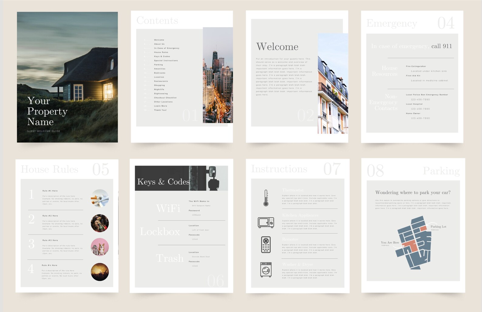 Airbnb Guest Welcome Guide Templates, 20+ Designs Editable on Canva ...
