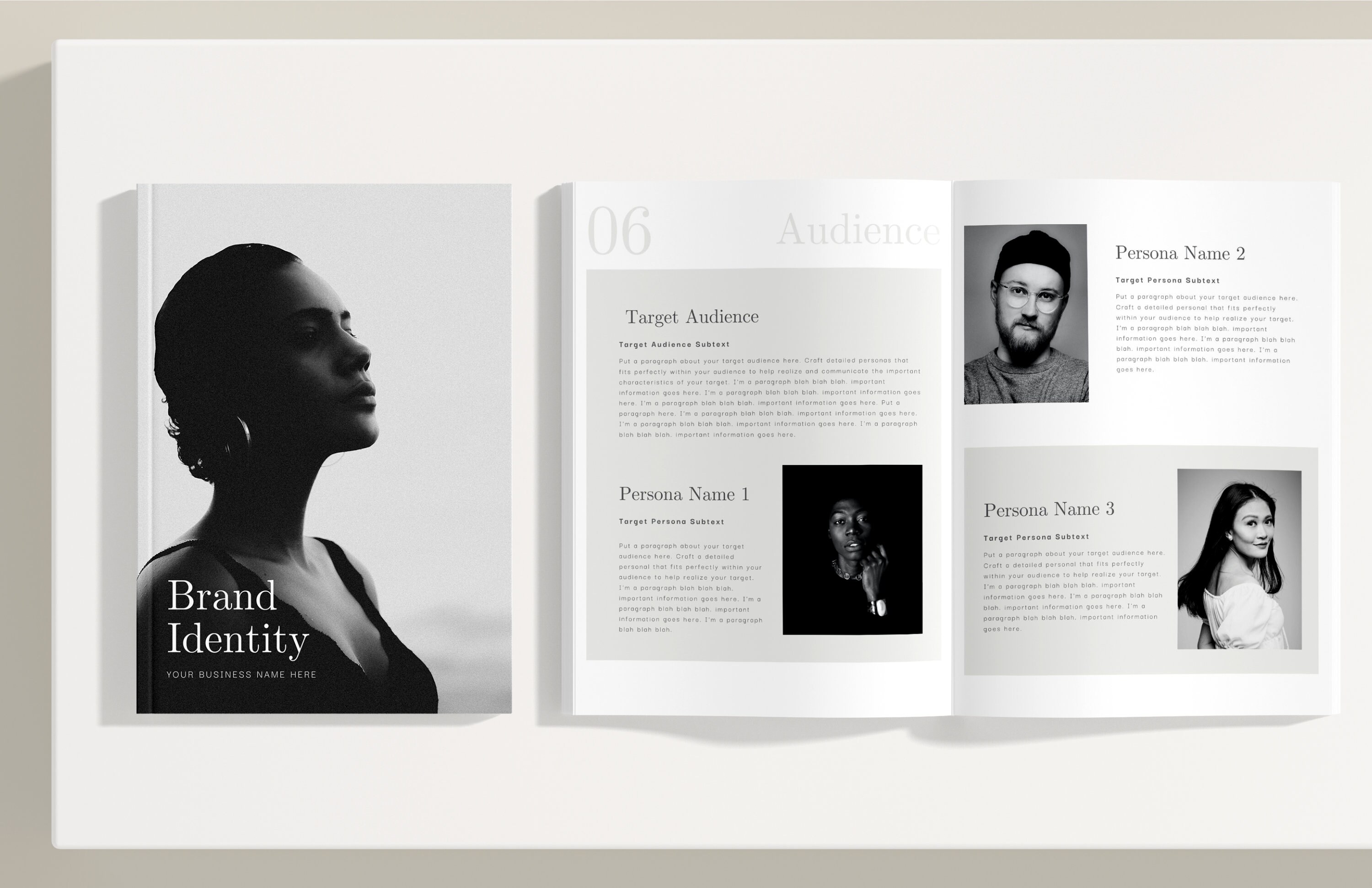 Modern Neutral Brand Identity Packet Templates, 20+ Pages of Designs ...