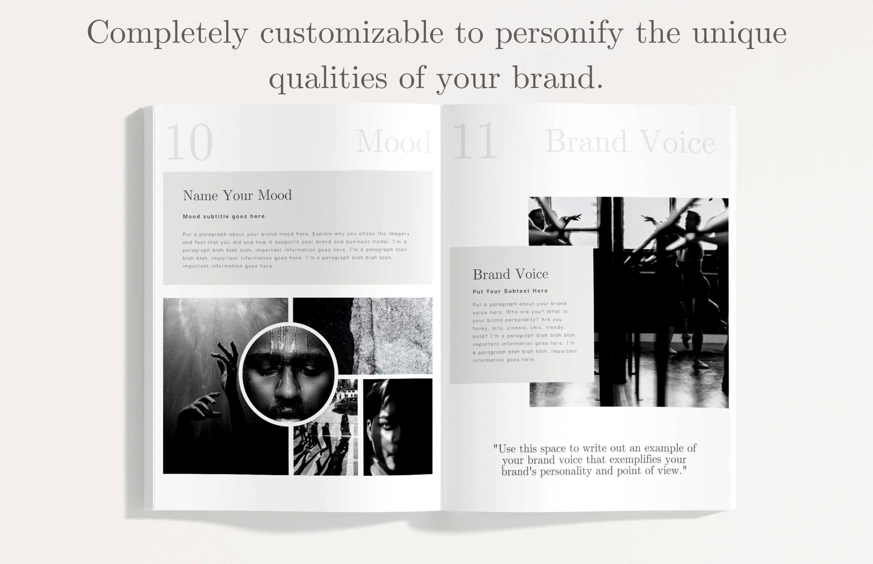 Modern Neutral Brand Identity Packet Templates, 20+ Designs Editable on ...