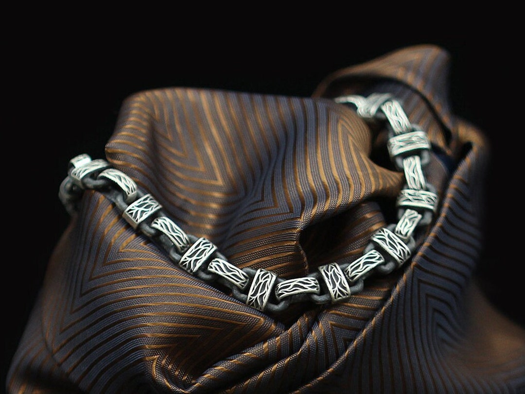 Leaf Motifs 925 Silver Chain Custom Bracelet, Personalized Silver Art ...