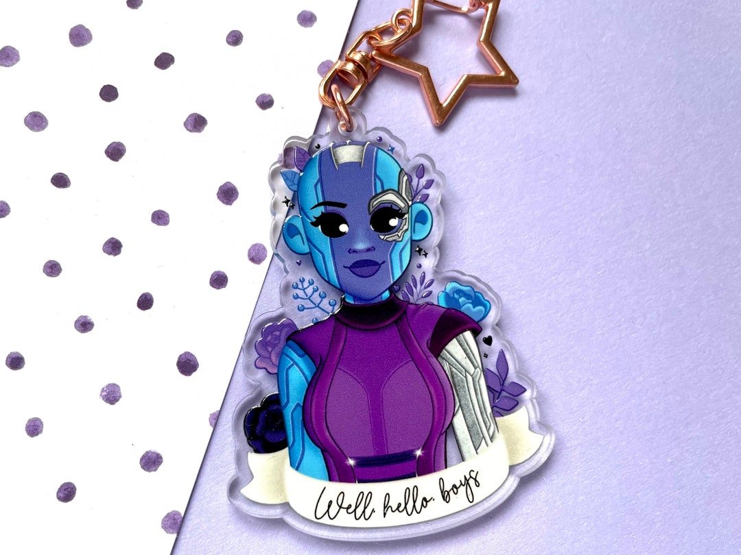 Acrylic Keychain Charm inspired in Nebula Guardians of the - Etsy España