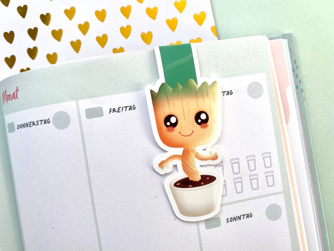 Magnetic Bookmark Inspired in Groot Guardians of the Galaxy - Etsy