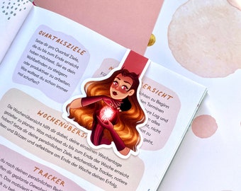 Scarlet Witch Bookmark - Etsy