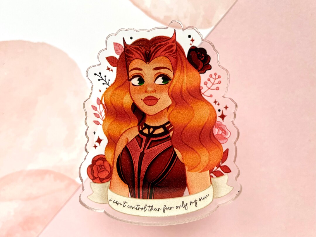 Acrylic Pin Inspired in Wanda Maximoff Wandavision Scarlet Witch - Etsy