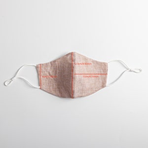 Face Mask, Linen Face Masks With Filter Pocket, Breathable Cloth Face ...