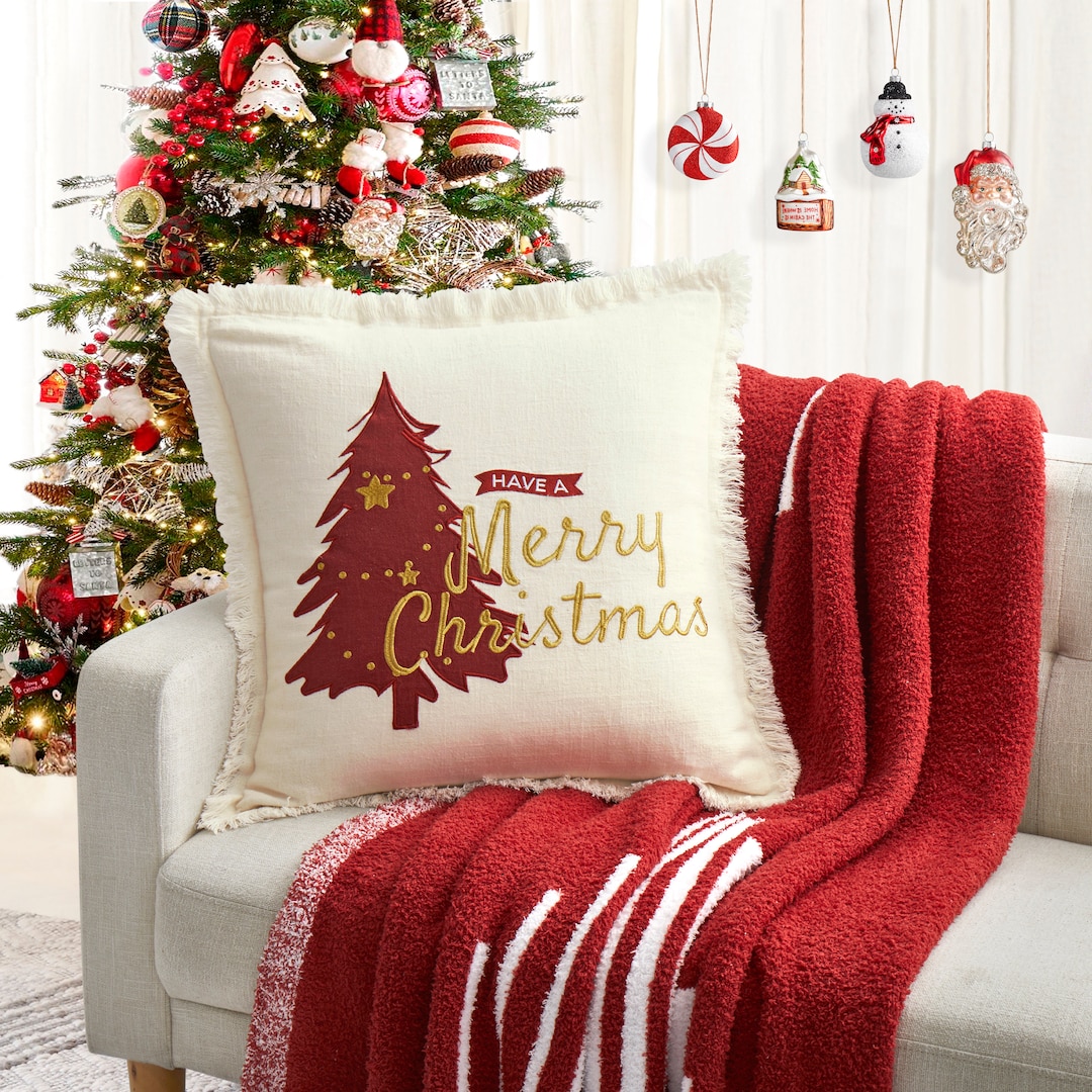 Christmas Pillow Cover, Christmas Decor Pillow Cover Cushion Gift ...